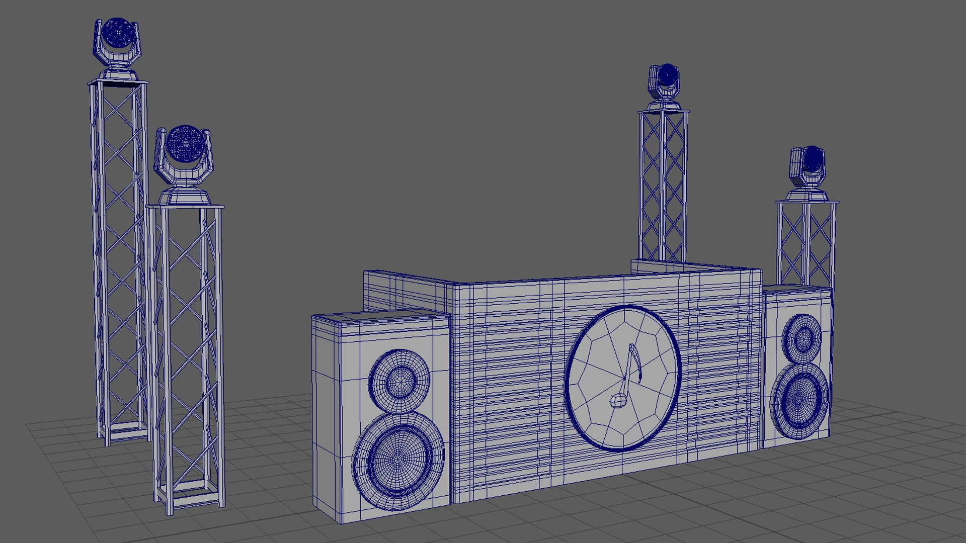 DJ Booth 3D Model - TurboSquid 2015008