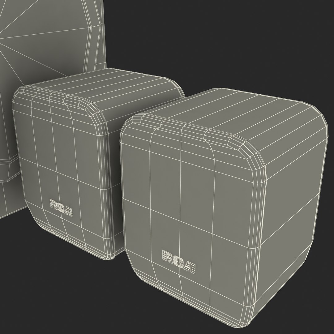 3d model of home theater rca