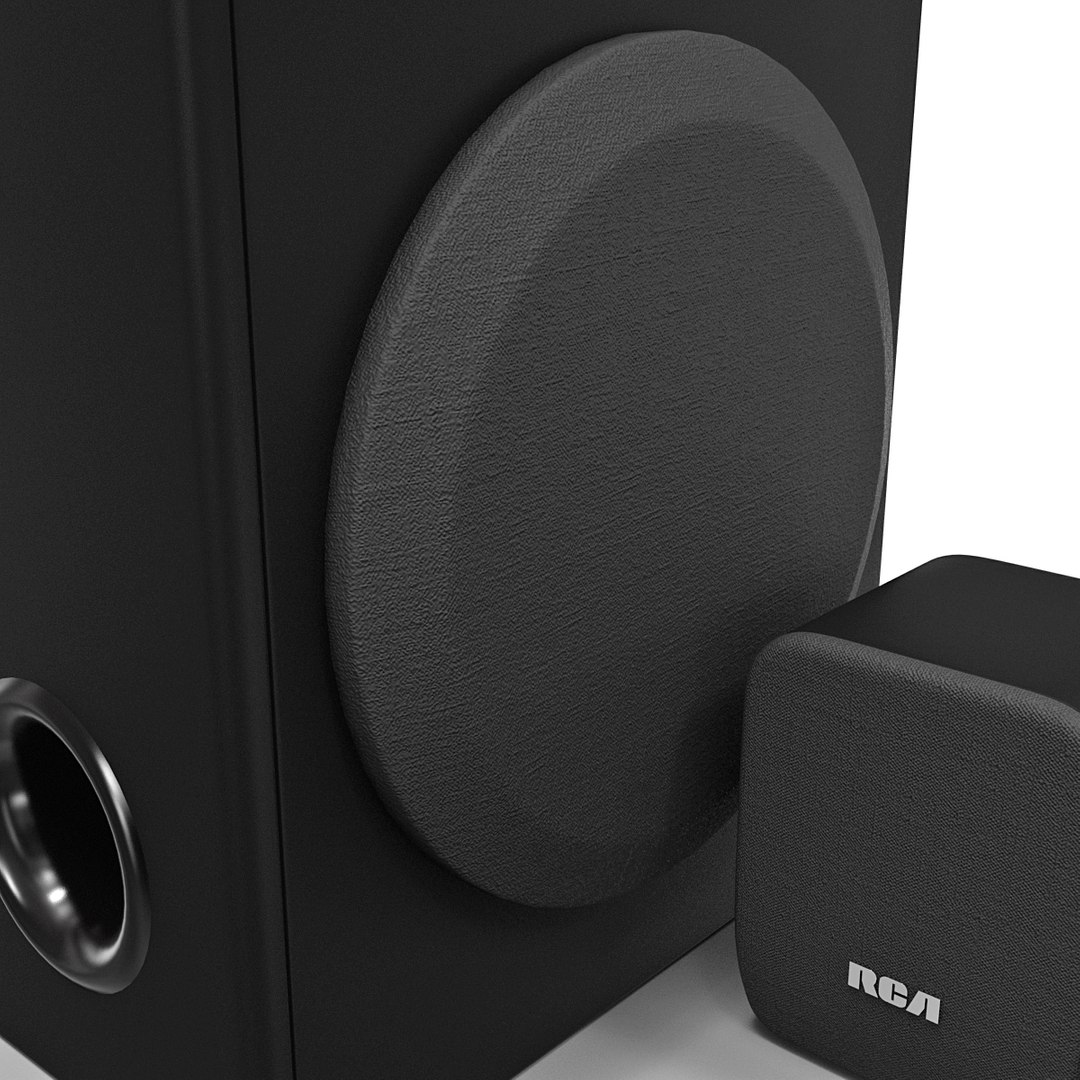 3d model of home theater rca