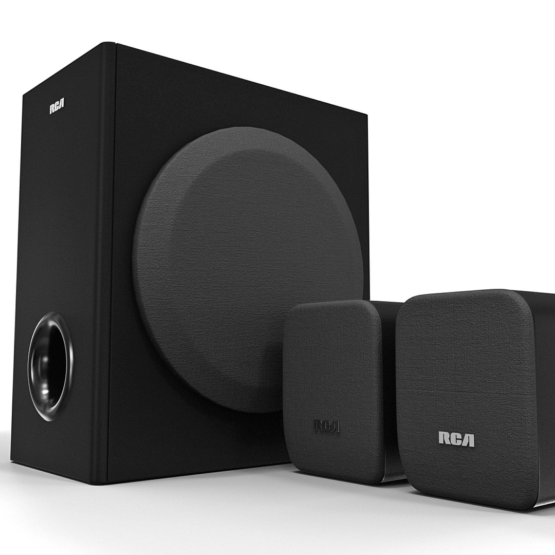 3d model of home theater rca