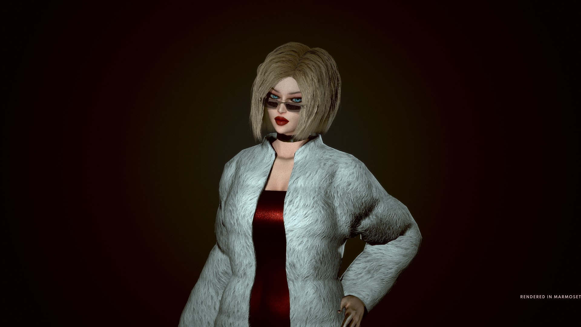 Party Girl With Coat 3D Model - TurboSquid 1987408