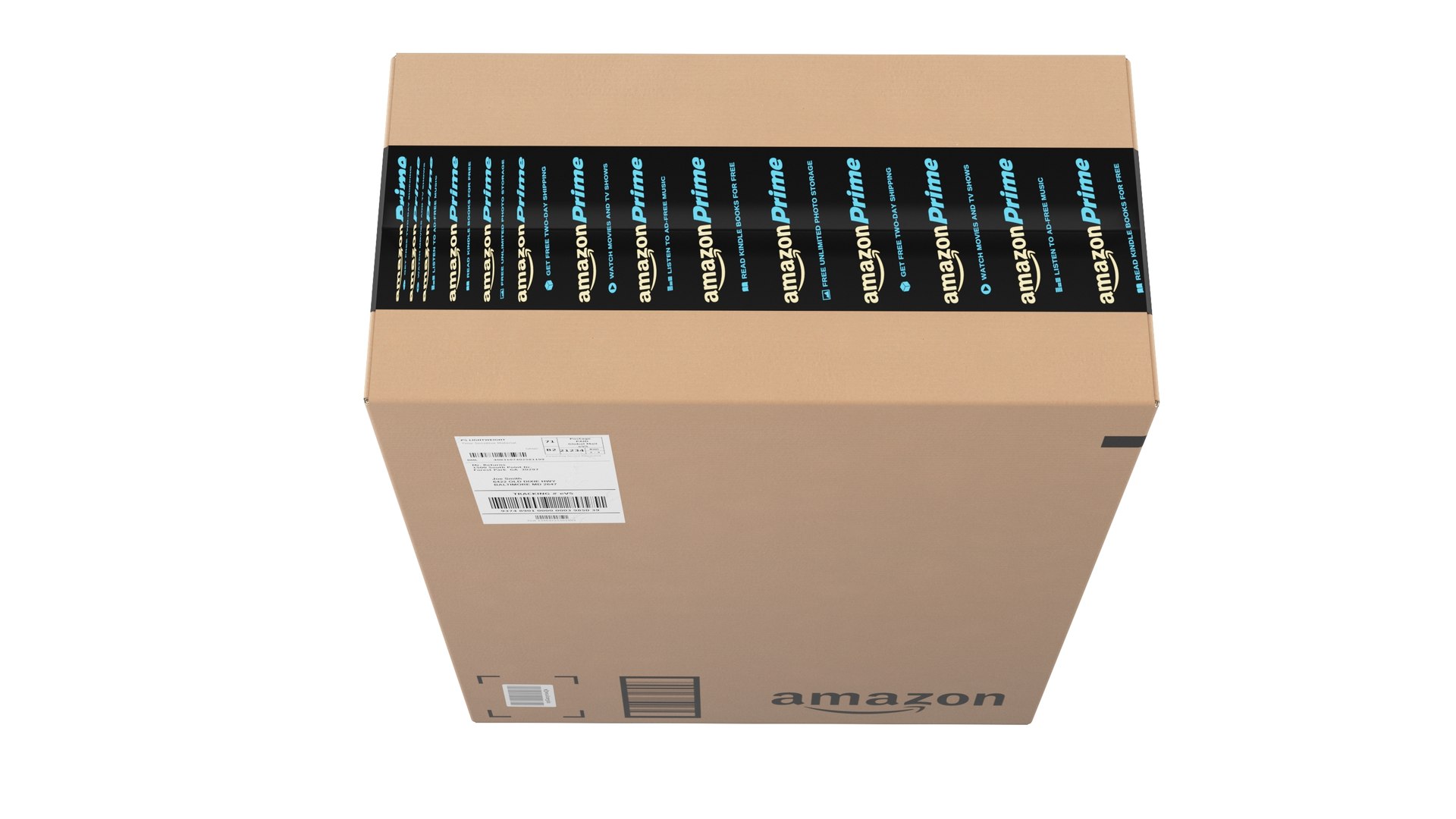 Amazon Parcels Box 15x30x40cm 3D Model - TurboSquid 1990940