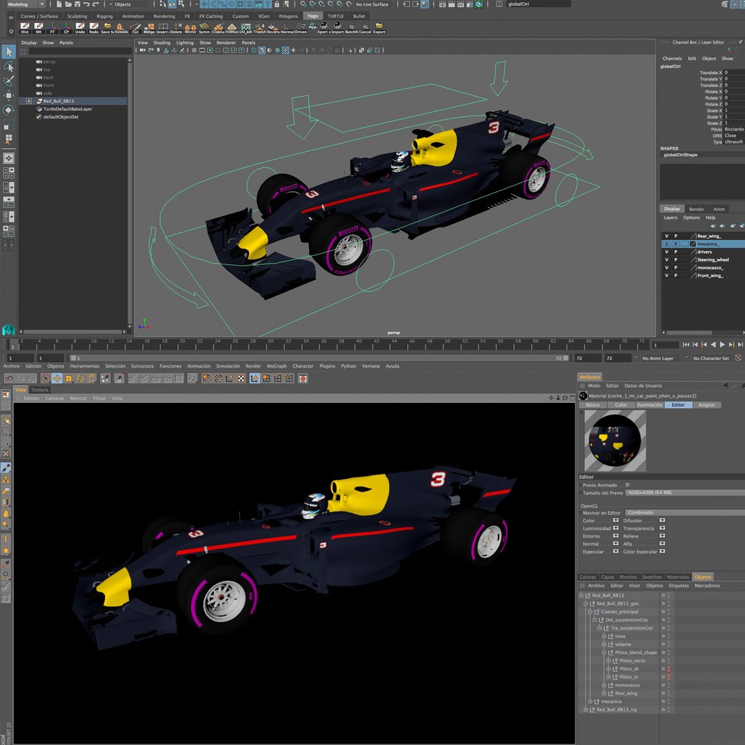 3D formula 2017 cars 1 - TurboSquid 1274657