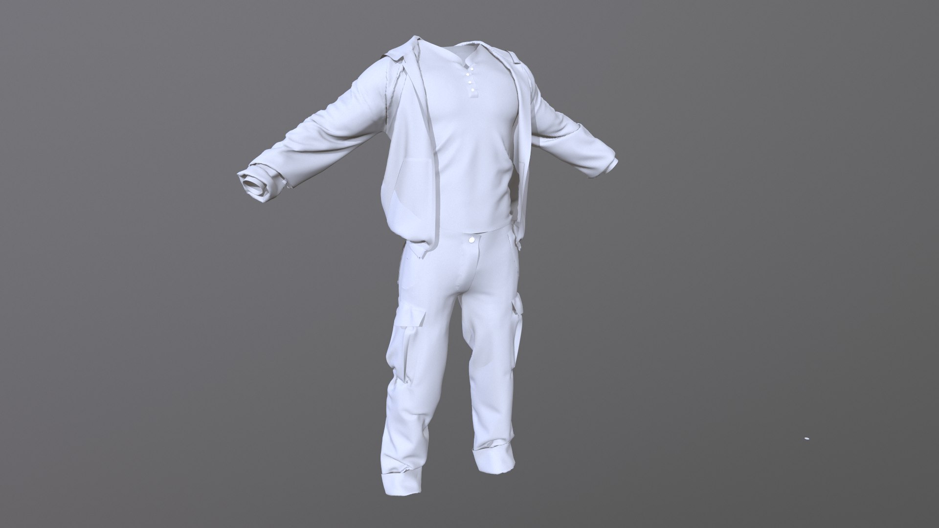 Full Outfit- Marvelous Designer Model - TurboSquid 2321365
