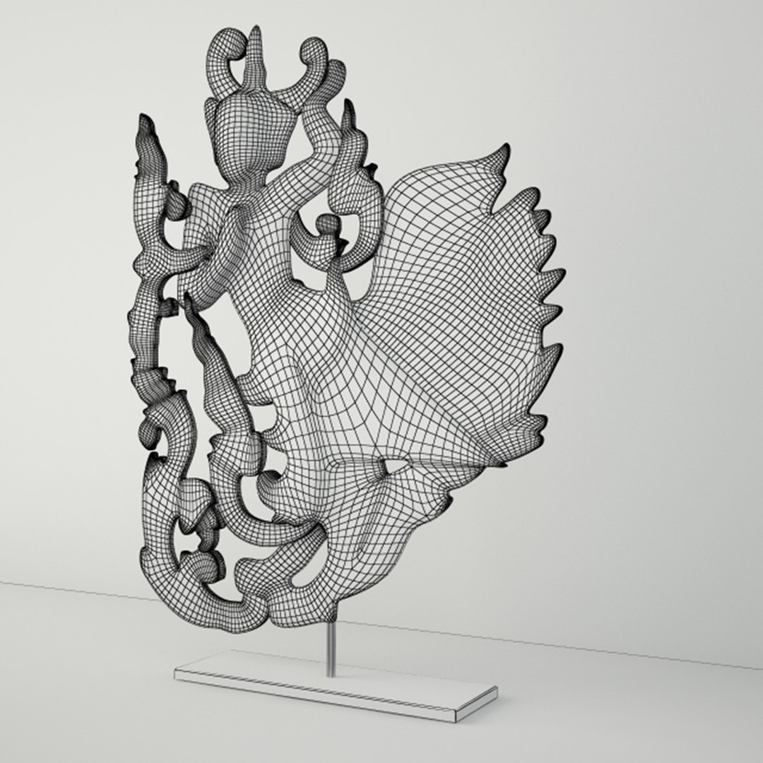 Burmese Carved Angel Fragment 3D Model - TurboSquid 1202243