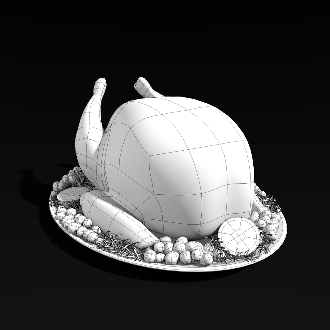 thanksgiving turkey 3d model