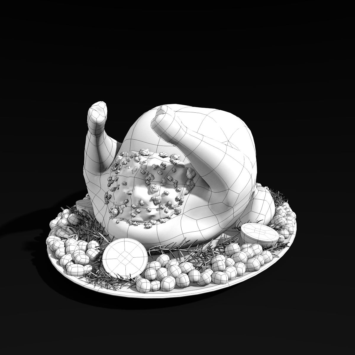 thanksgiving turkey 3d model