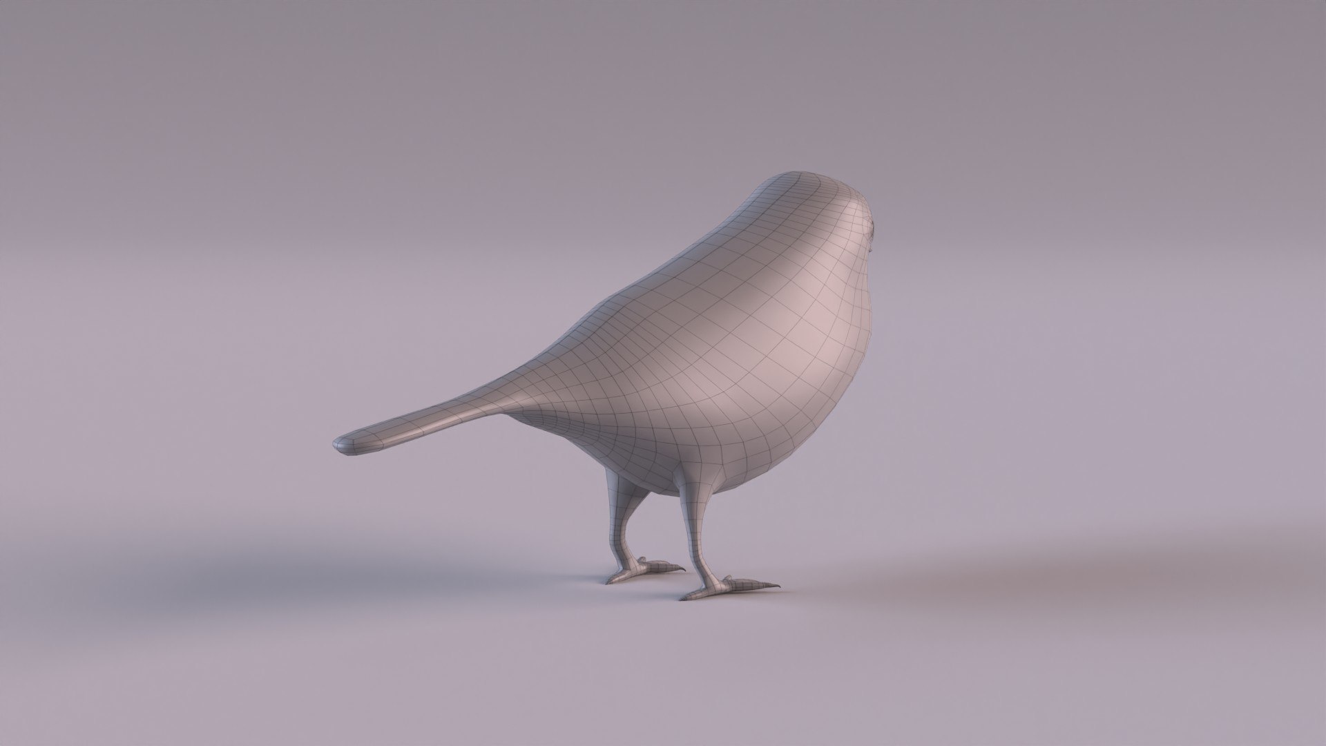 3d Model European Robin Bird