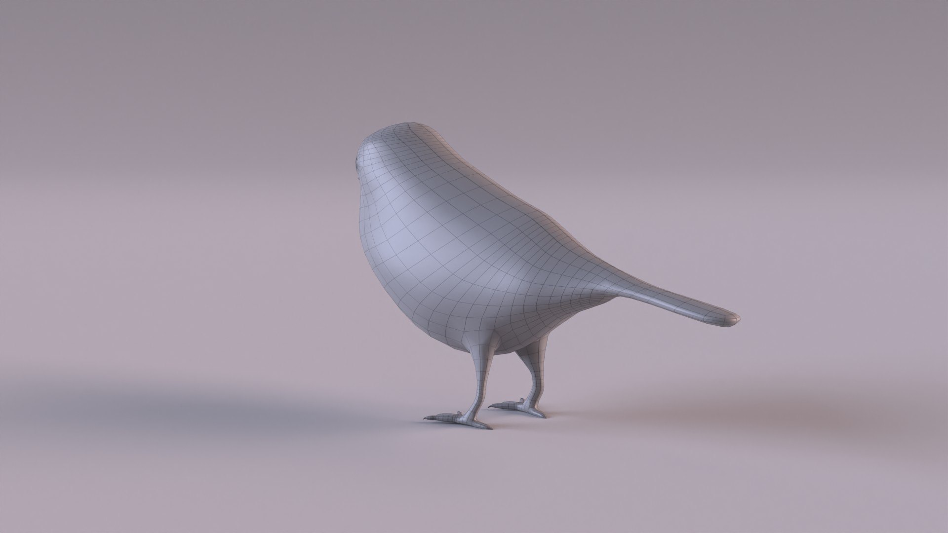 3d Model European Robin Bird