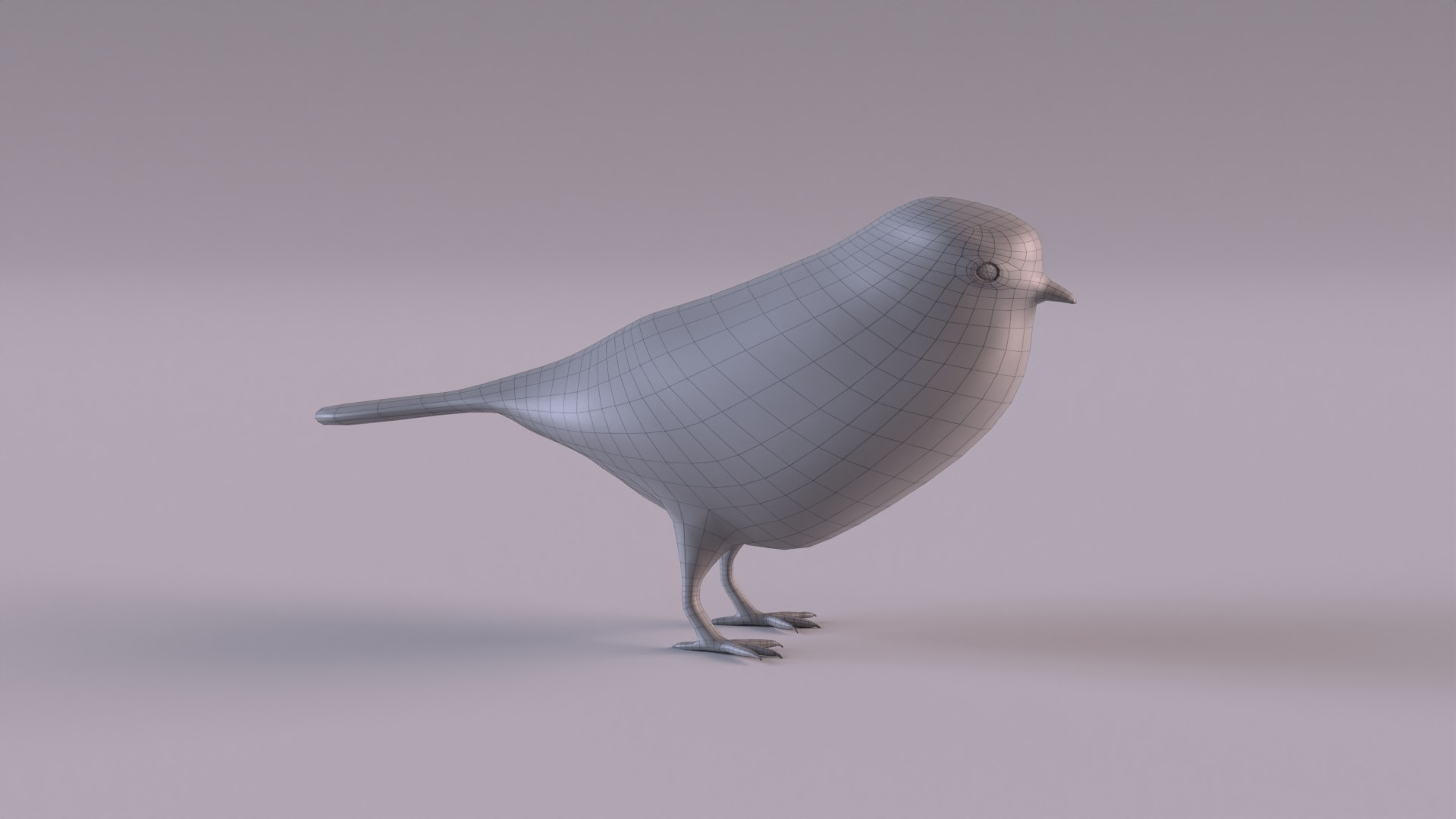 3d Model European Robin Bird