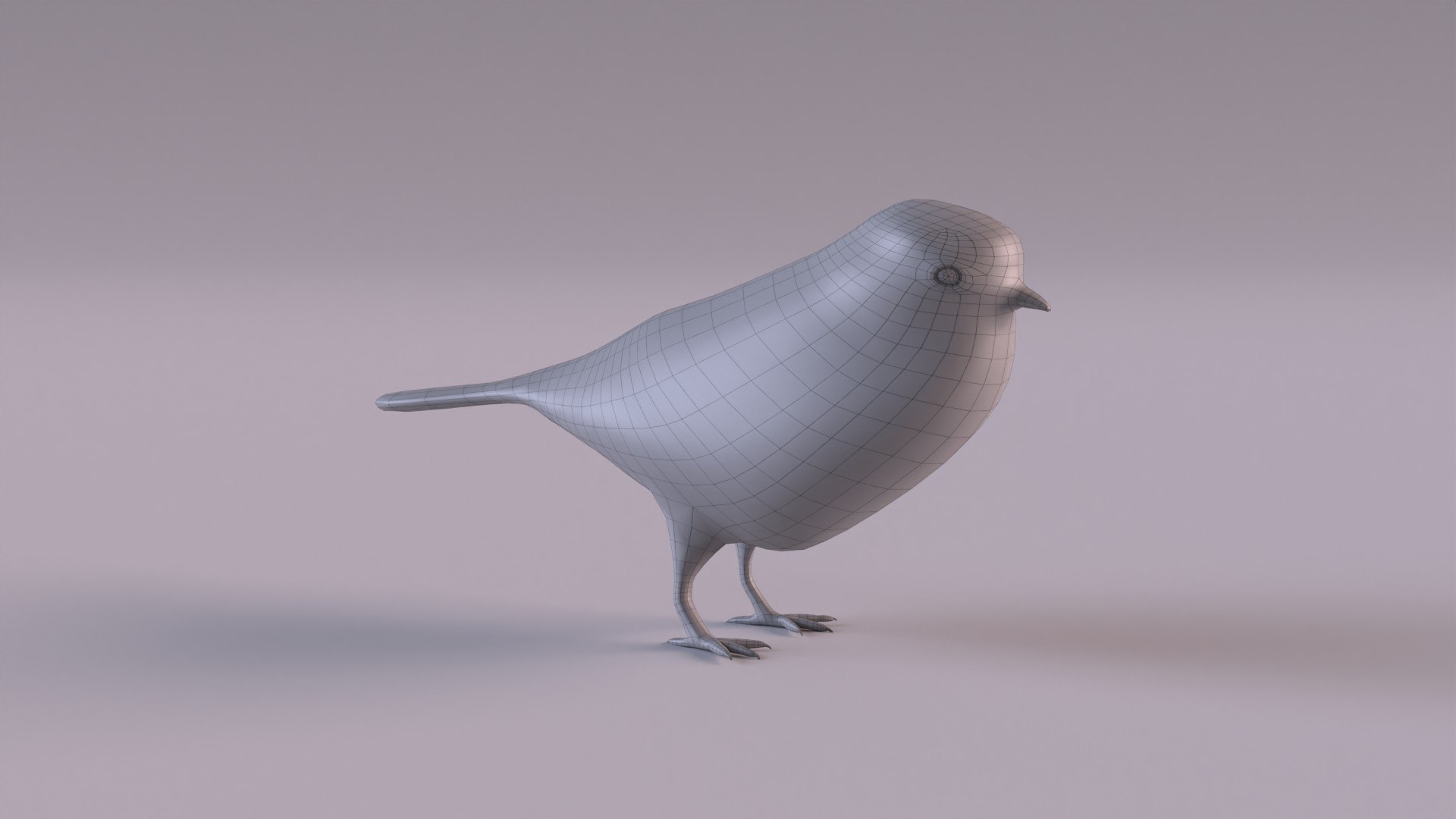 3d Model European Robin Bird