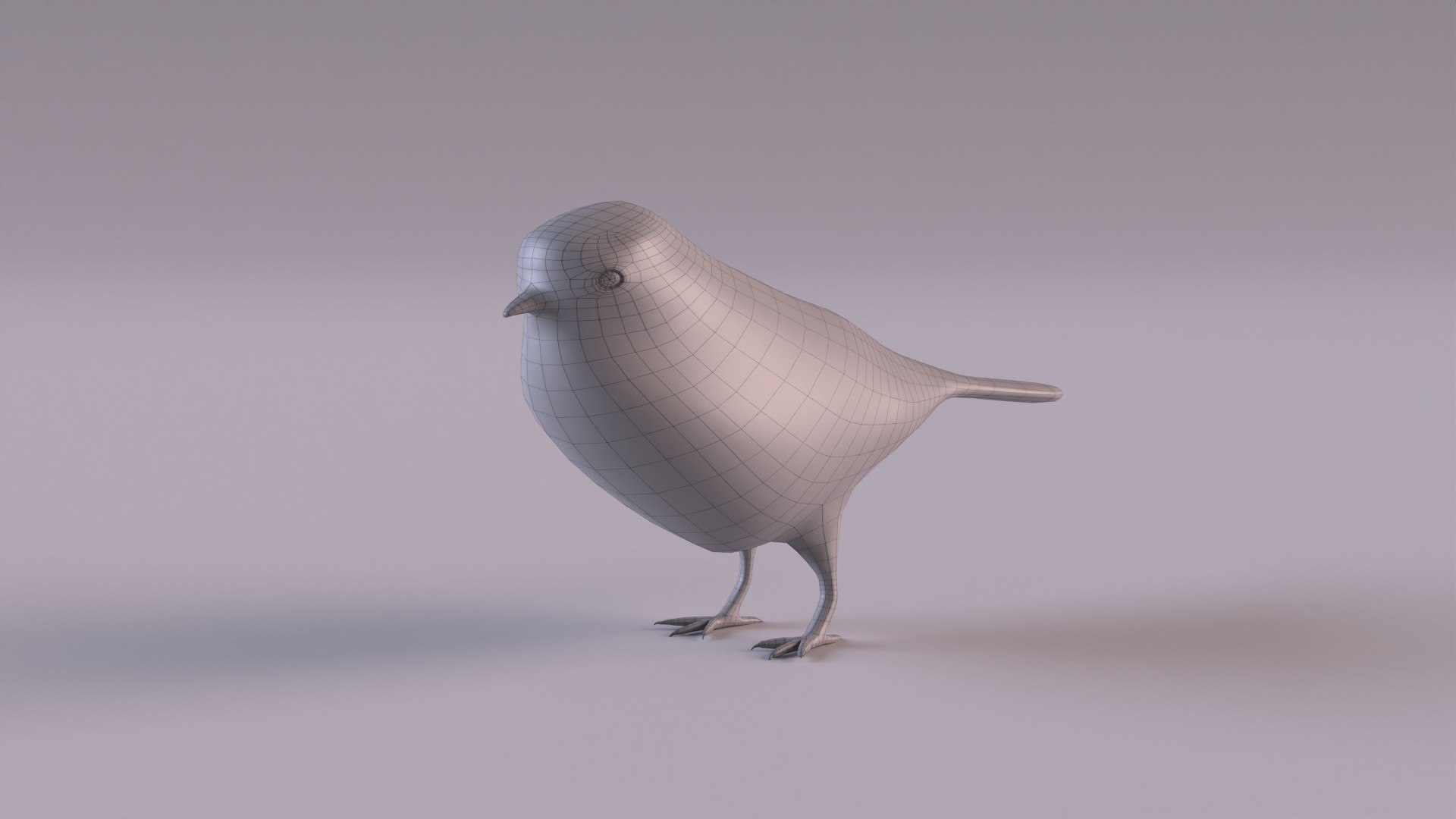 3d Model European Robin Bird