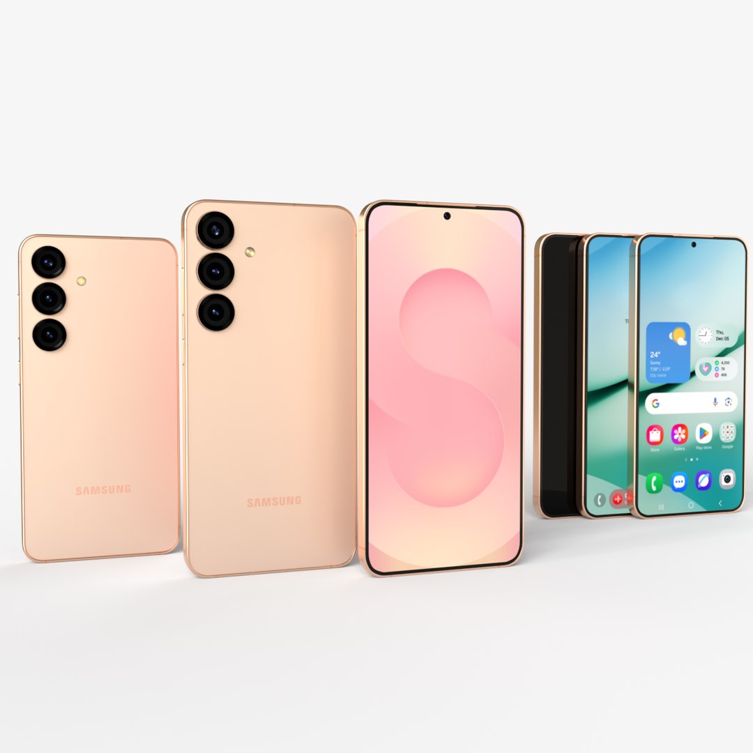 Pinkgold Samsung Galaxy S25 And S25 Plus 3D Model - TurboSquid 2347377