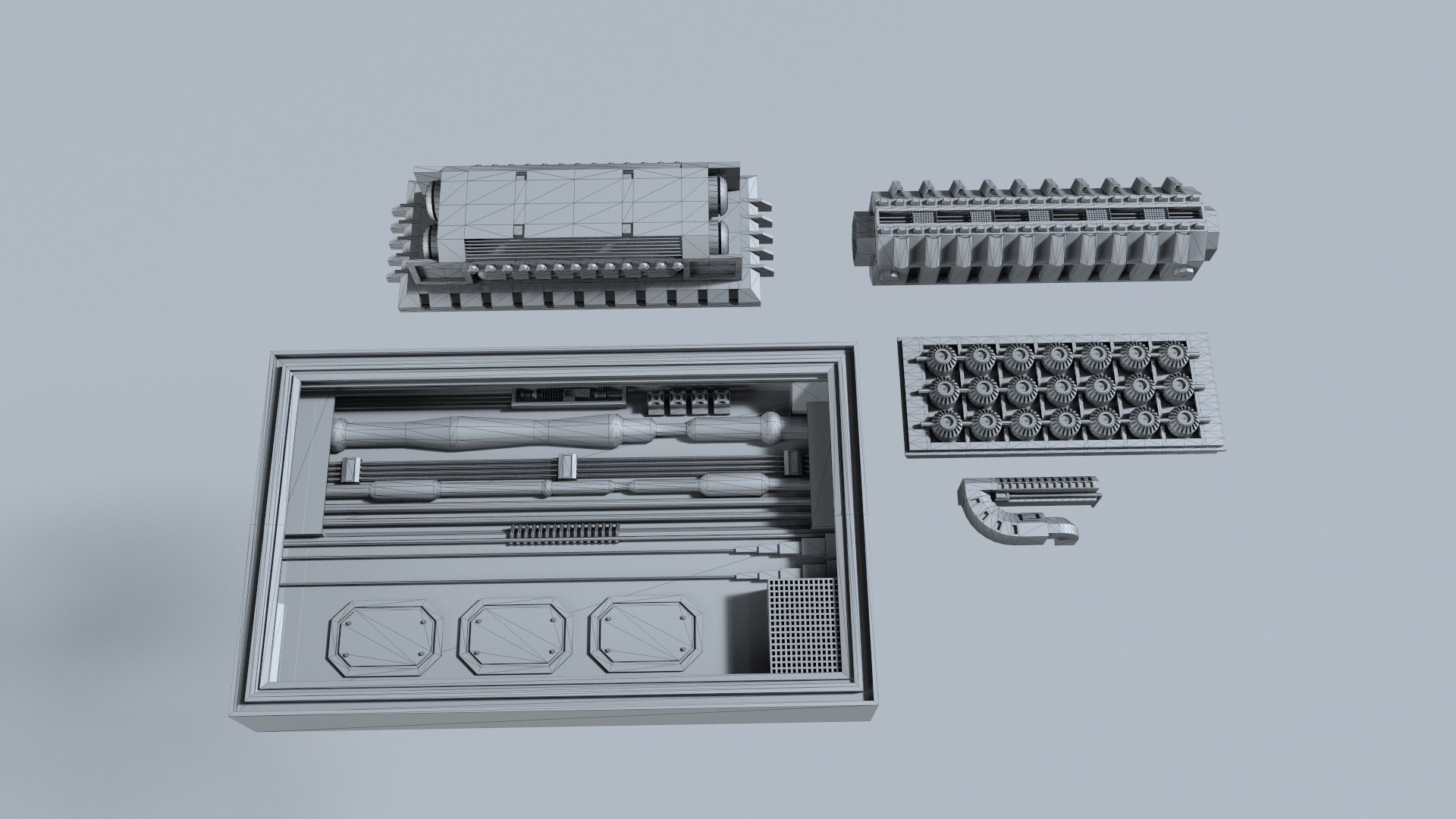 3D Greebles Kitbash - TurboSquid 1472265