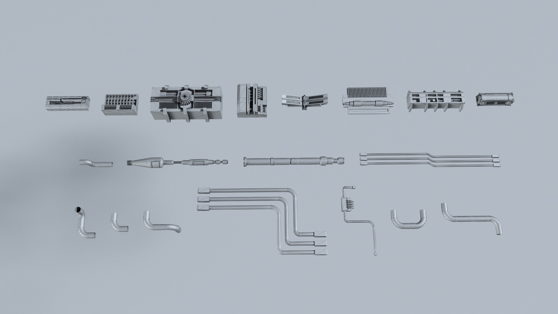 3D Greebles Kitbash - TurboSquid 1472265
