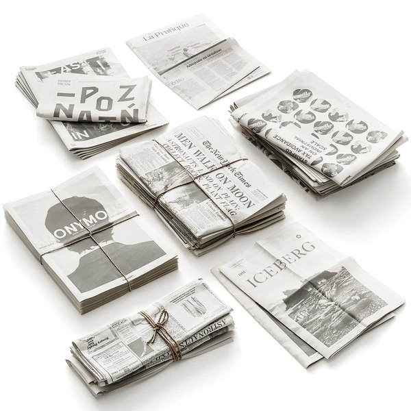 3D Newspapers - TurboSquid 1991394