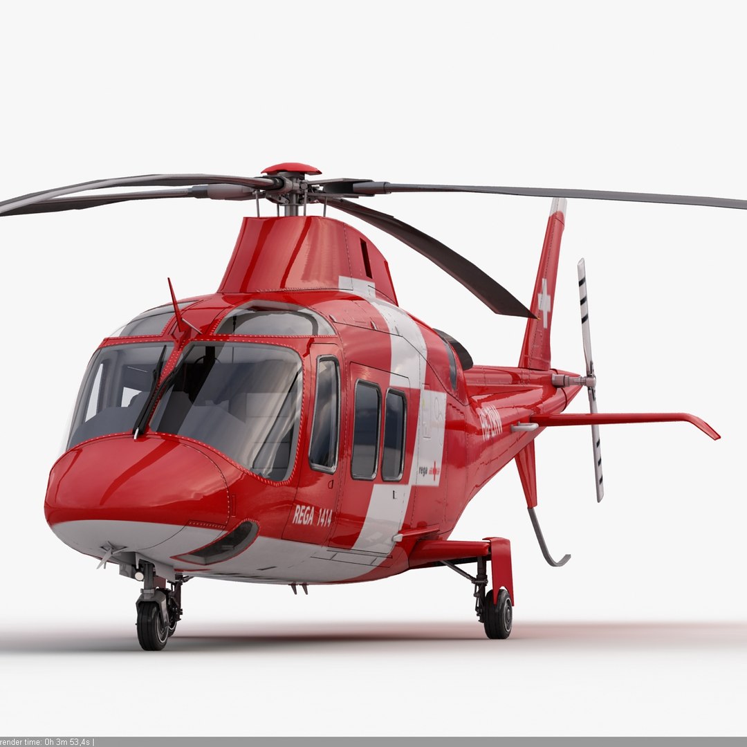 Agusta Rescue Helicopter Model