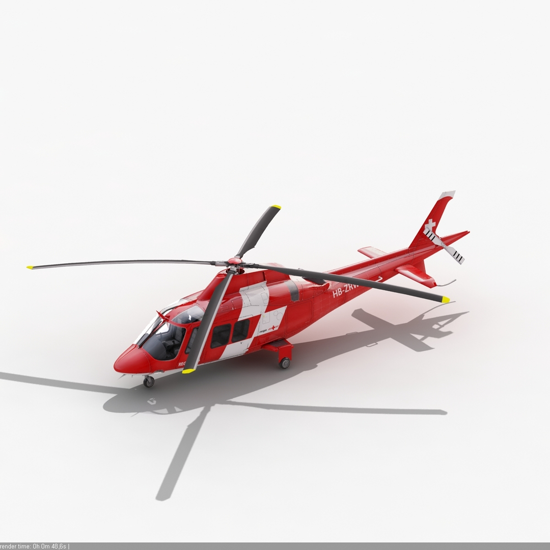Agusta Rescue Helicopter Model