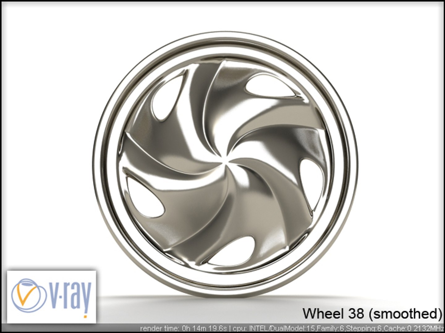 Wheel 38 3d Model