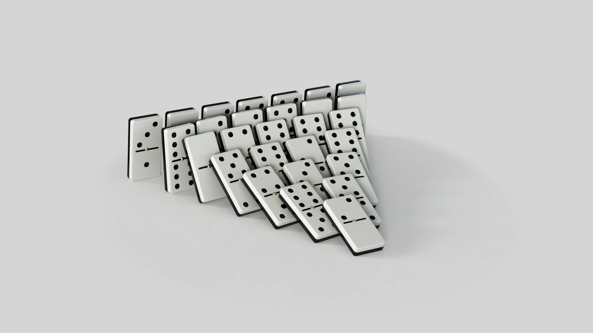 Domino Collection Set Animated 3D model - TurboSquid 2181877