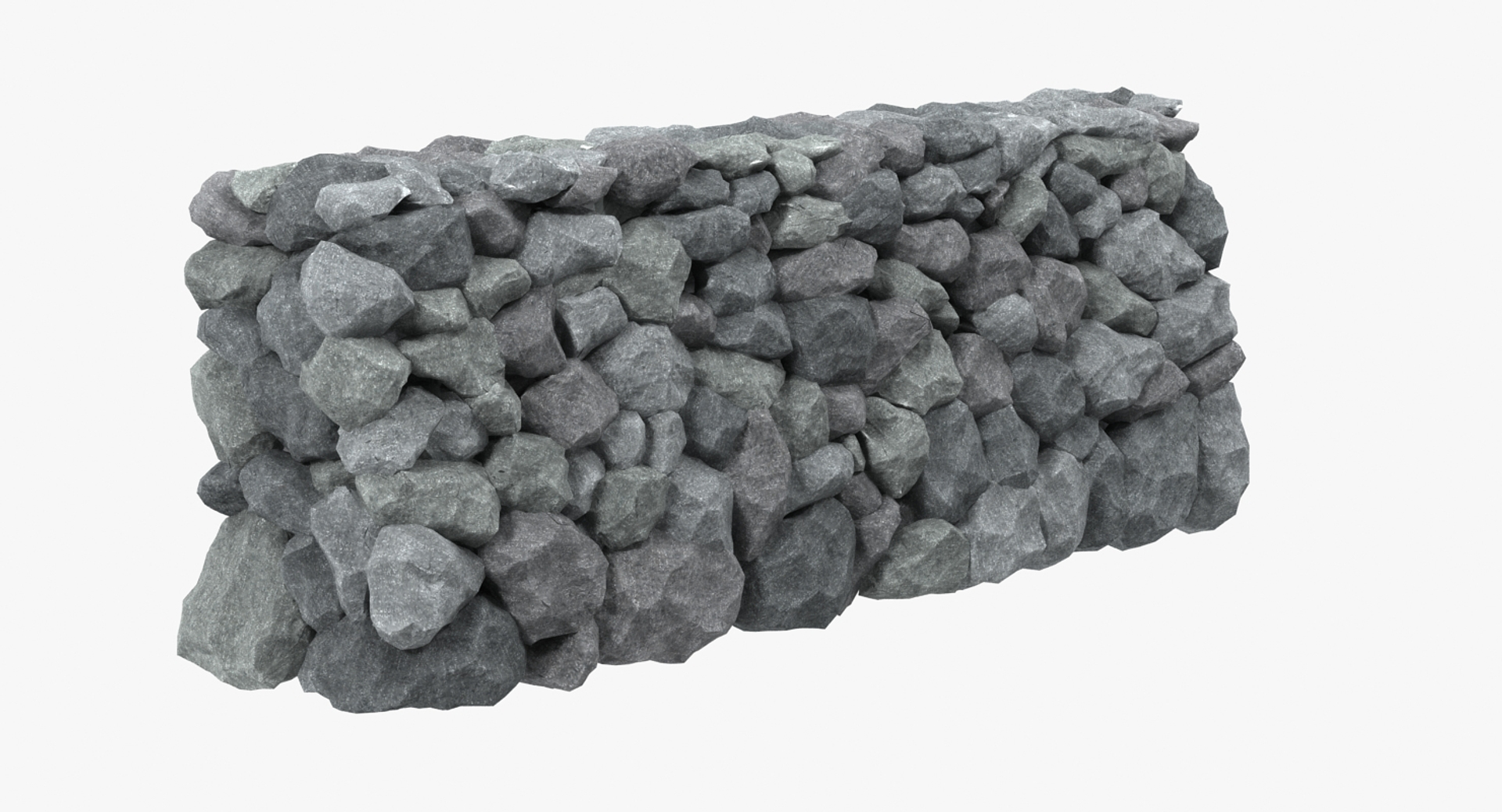 Grey Stone Wall 3D Model - TurboSquid 1408759