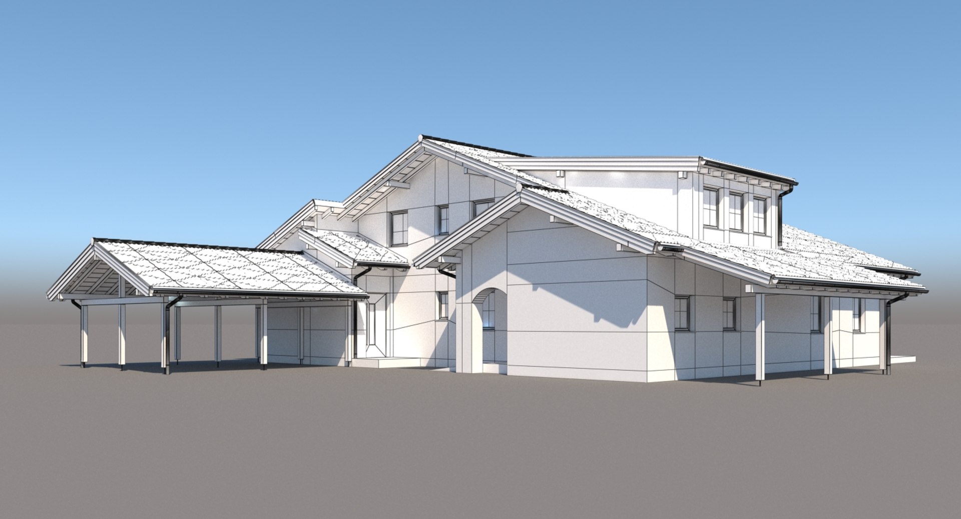 Villa Roof Realistic 3D - TurboSquid 1285824