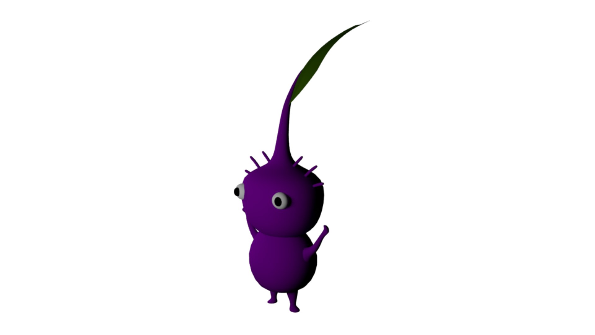 3D Purple Pikmin Model - TurboSquid 1646451