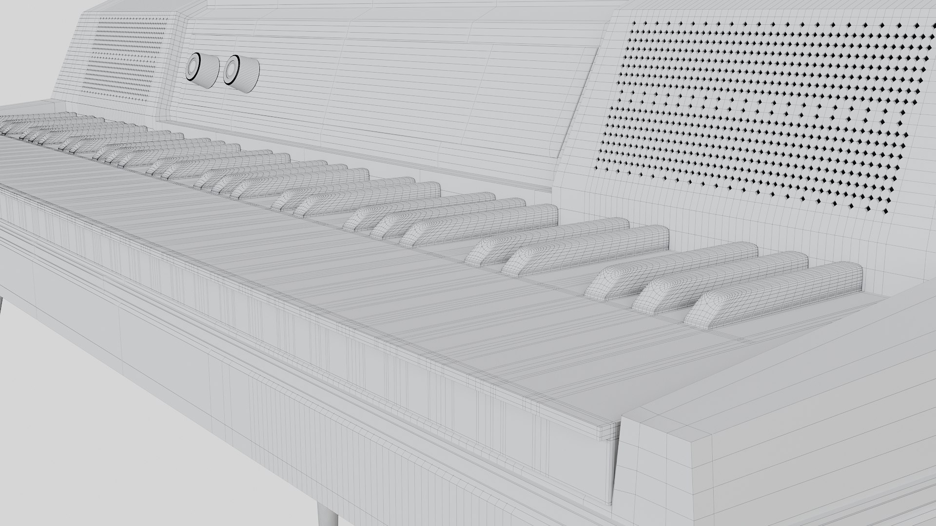 Wurlitzer Red Keyboard 3D - TurboSquid 1561262