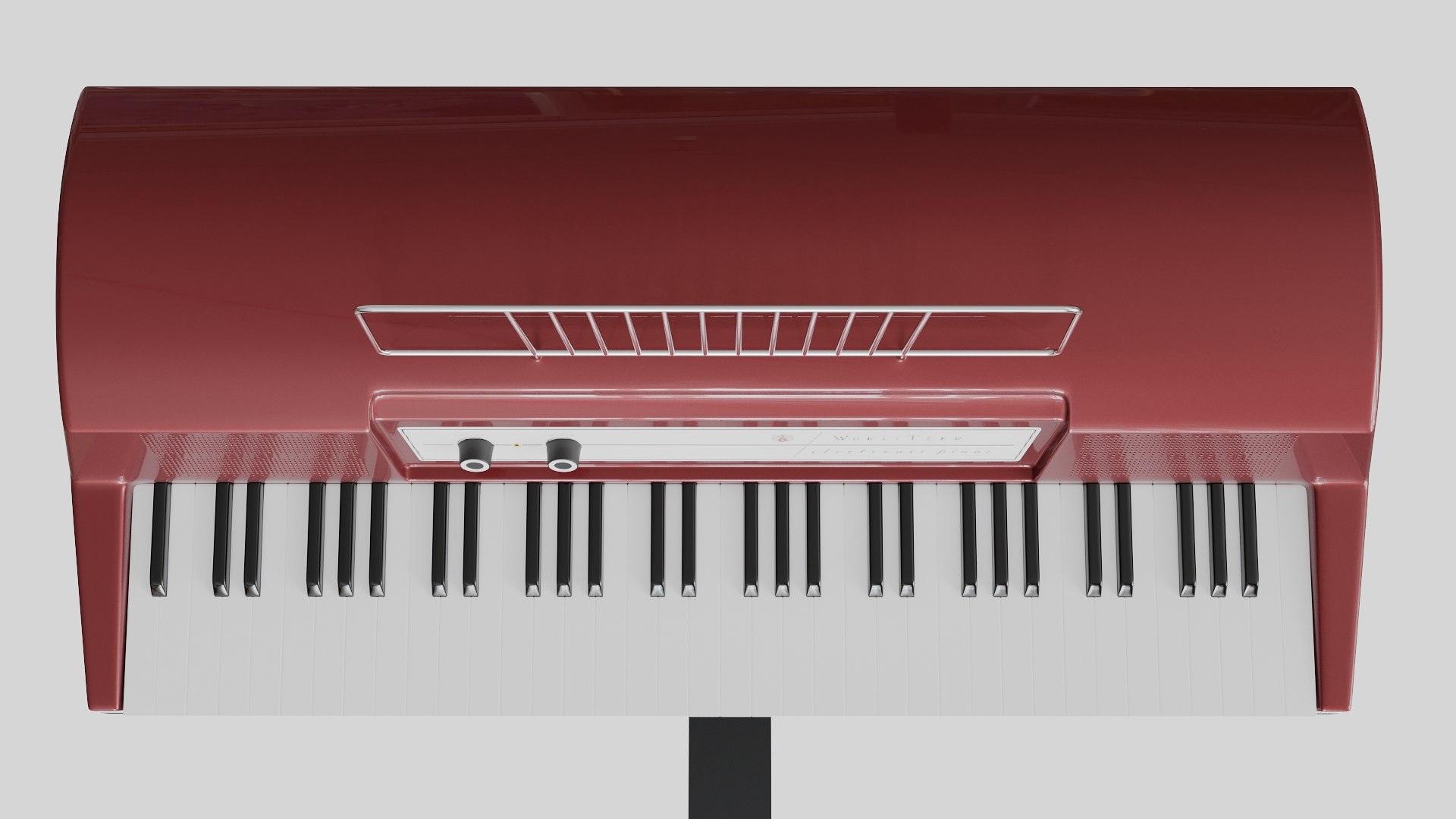 Wurlitzer Red Keyboard 3D - TurboSquid 1561262