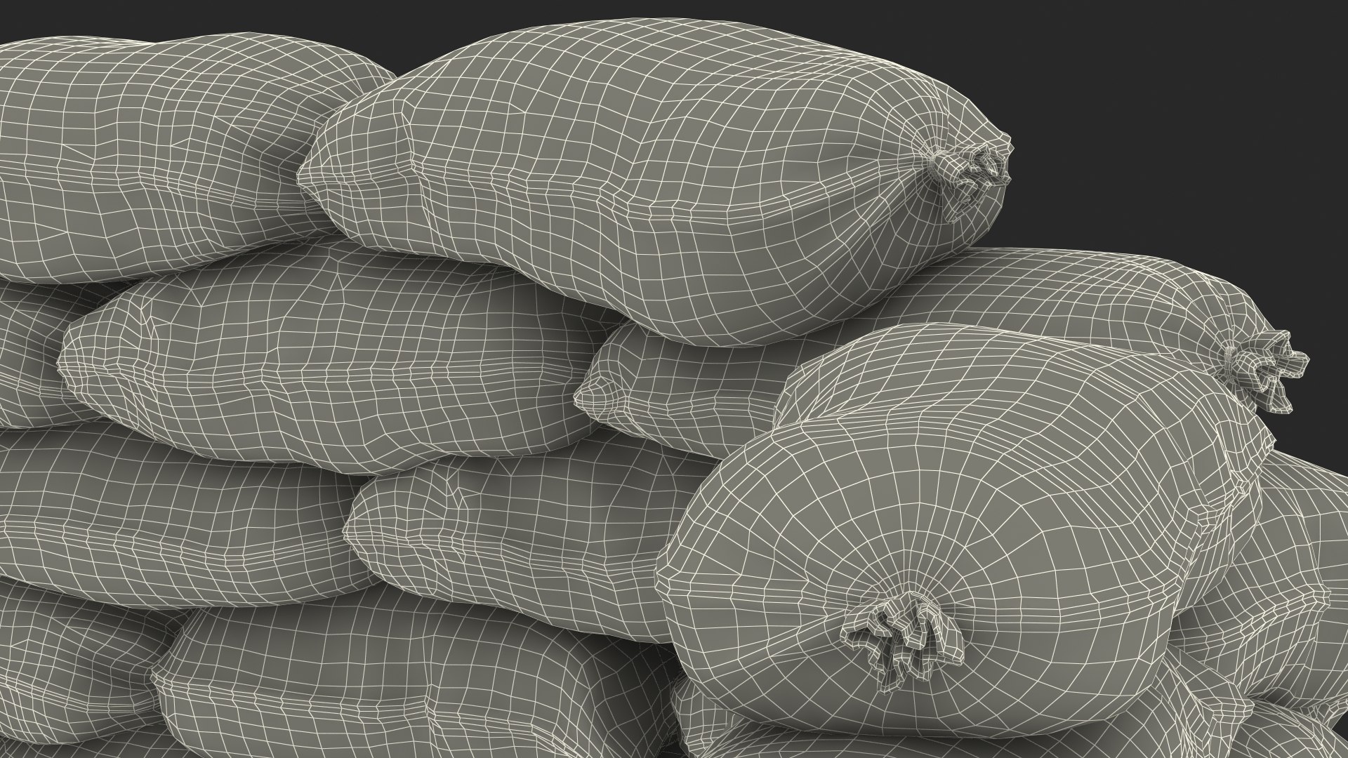 3D model Sandbag Barricade - TurboSquid 1777940