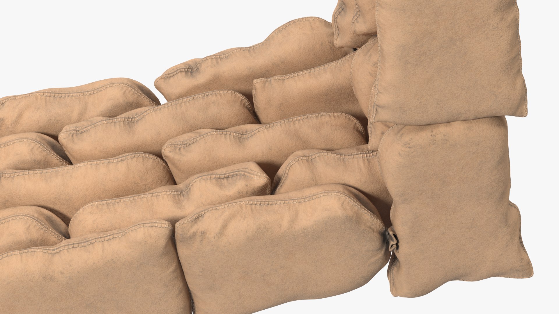 3D model Sandbag Barricade - TurboSquid 1777940