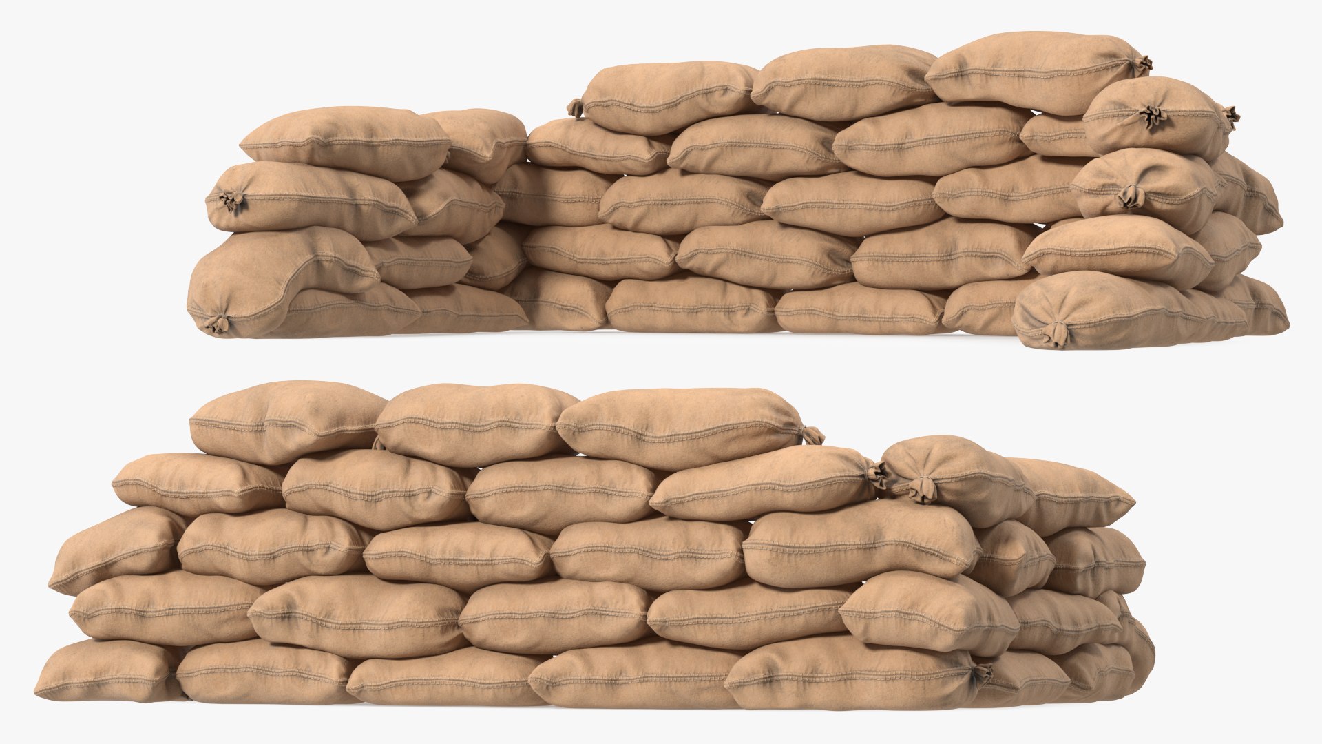 3D model Sandbag Barricade - TurboSquid 1777940