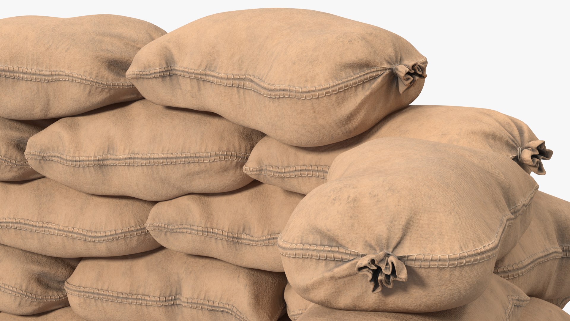 3D model Sandbag Barricade - TurboSquid 1777940