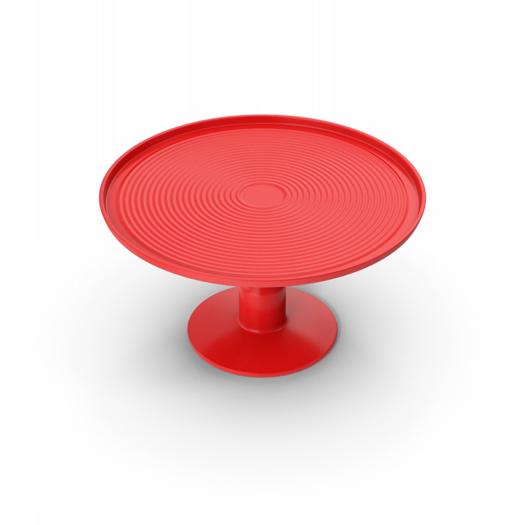 Red Cake Stand 3D model - TurboSquid 1909274