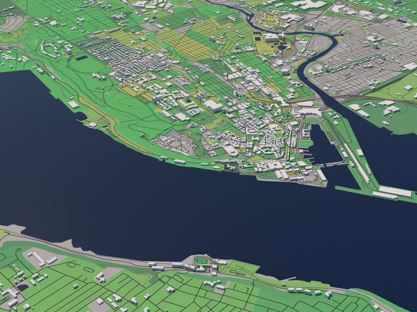 City Quebec 3D Model - TurboSquid 1433926