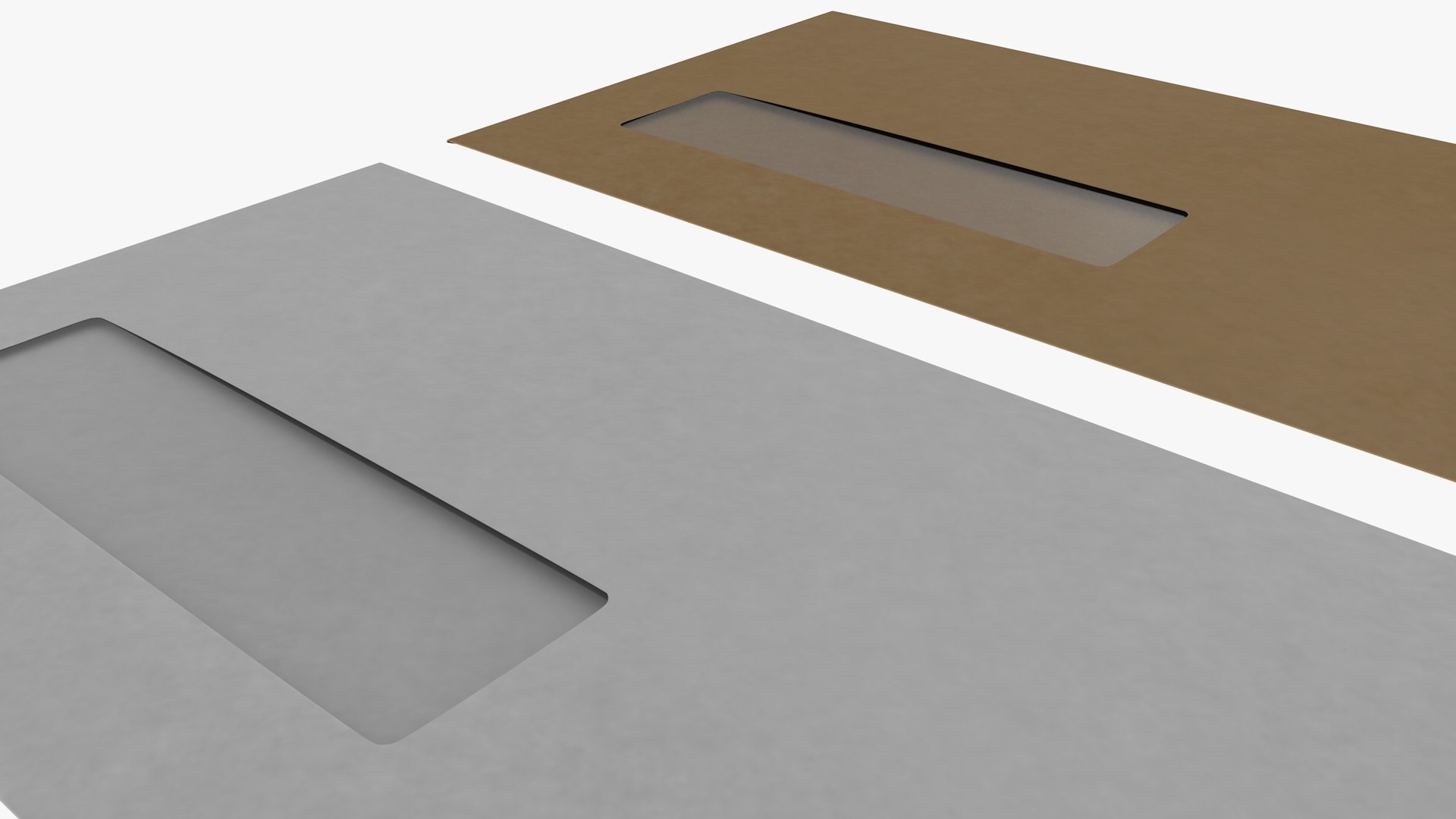 Envelope Size DL Style Window POCKET 3D model - TurboSquid 1822622