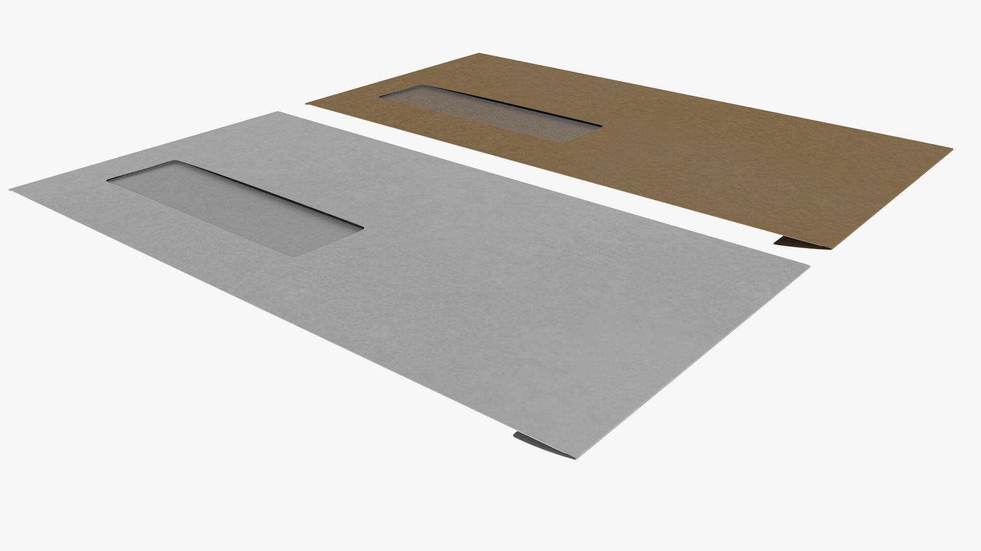 Envelope Size DL Style Window POCKET 3D model - TurboSquid 1822622