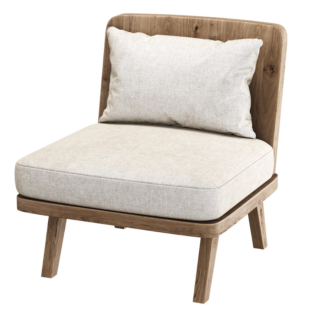 Alexa chair wooden 3D model - TurboSquid 1693868