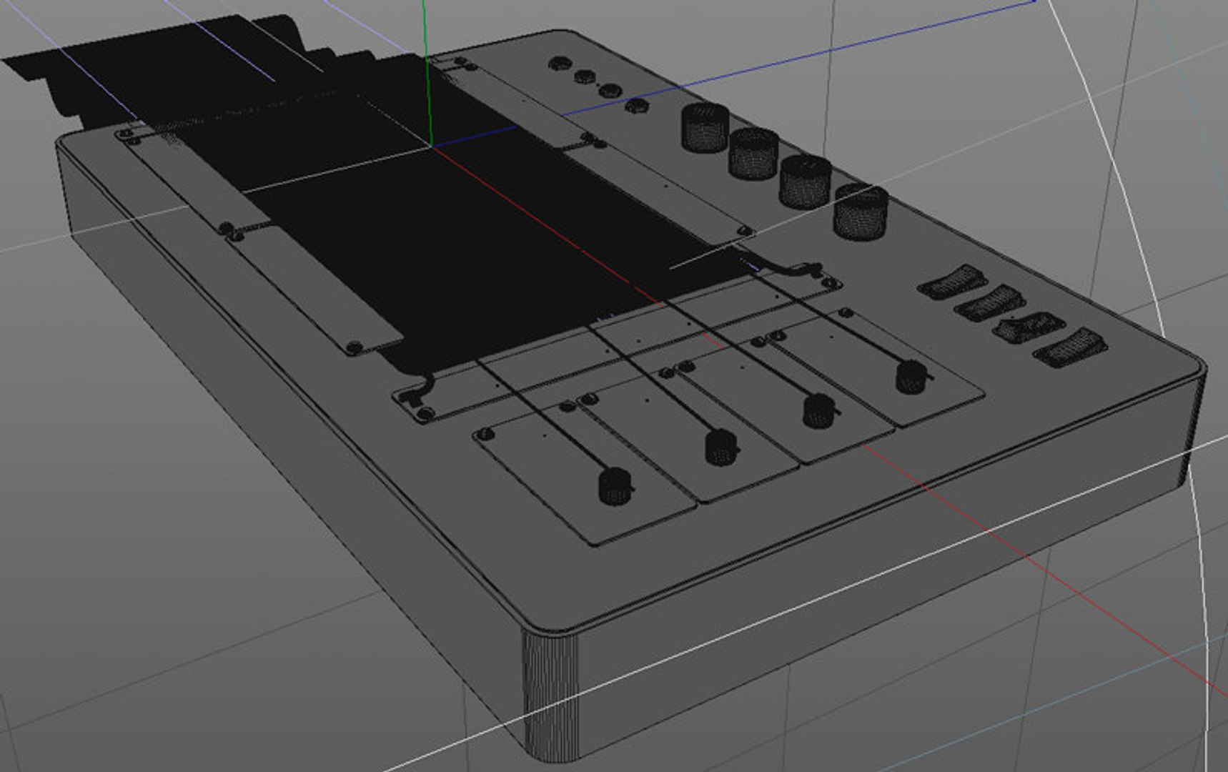 3d Metal Polygraph Machine Model
