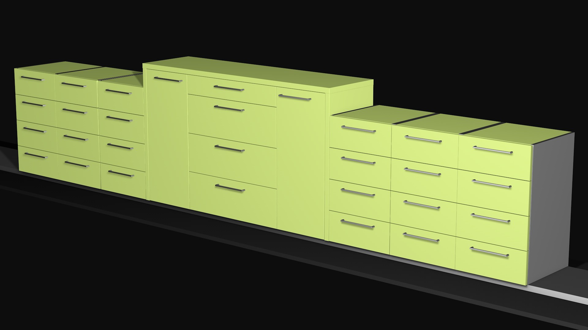 3D Cabinet Chest Of Drawers For Things Or Tools - TurboSquid 2224960