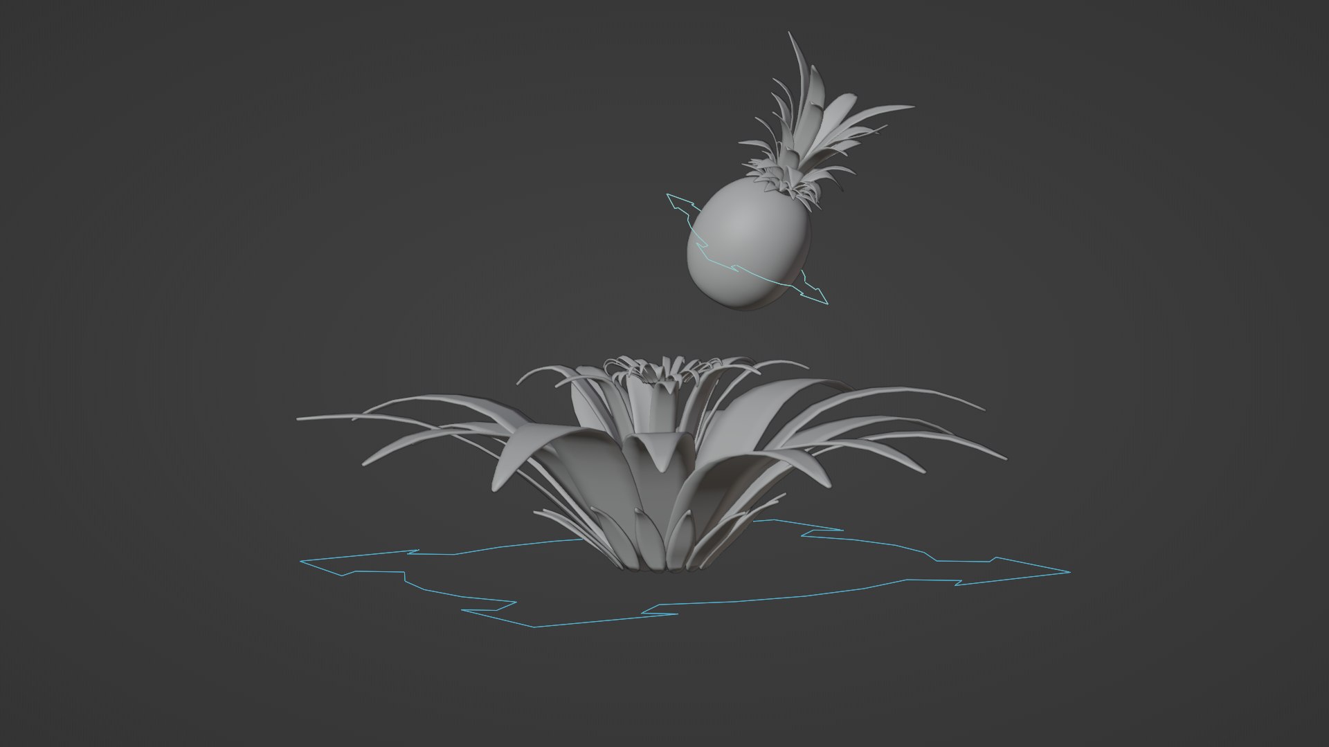 3D Pineapple Tree Model - TurboSquid 2309981