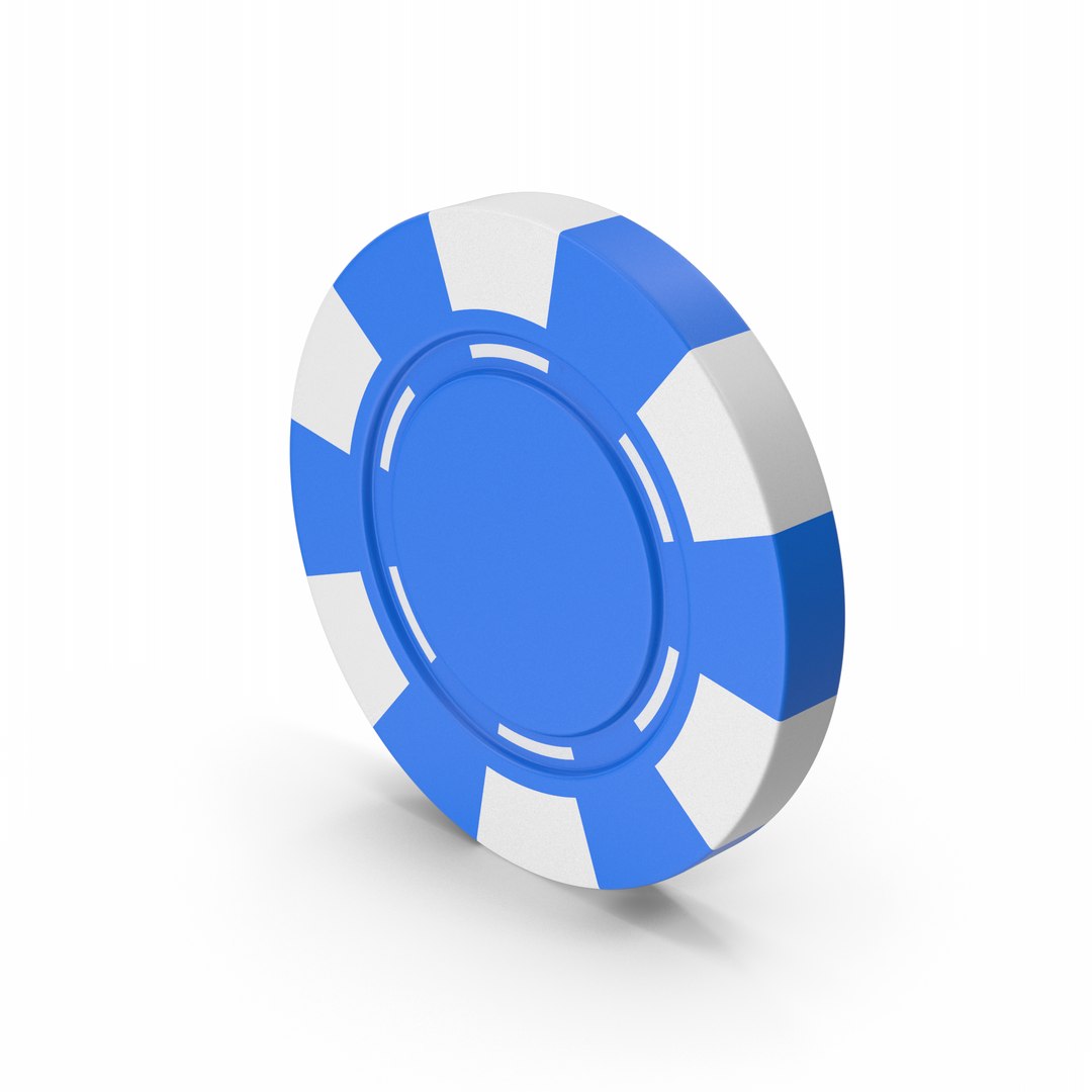 3D Blue Casino Chip model - TurboSquid 2135747