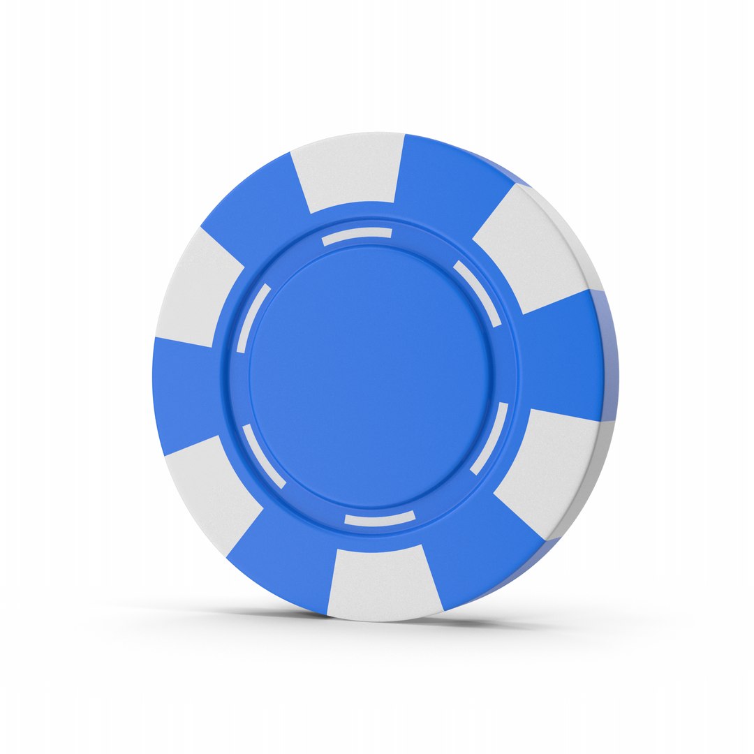 3D Blue Casino Chip model - TurboSquid 2135747