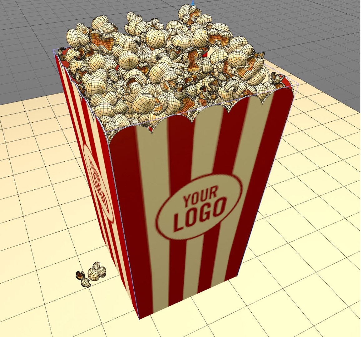 3d Box Pop Corn