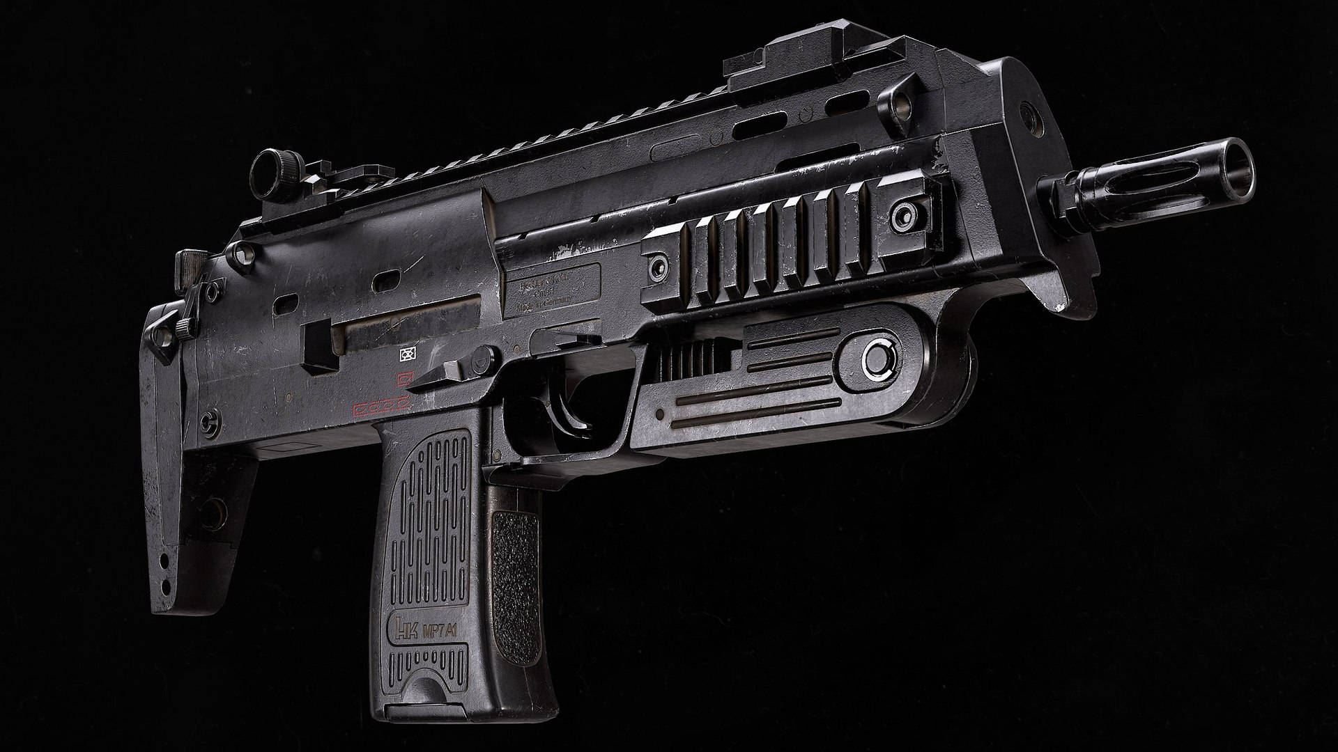 Heckler Koch MP7 A1 3D Model - TurboSquid 2069335