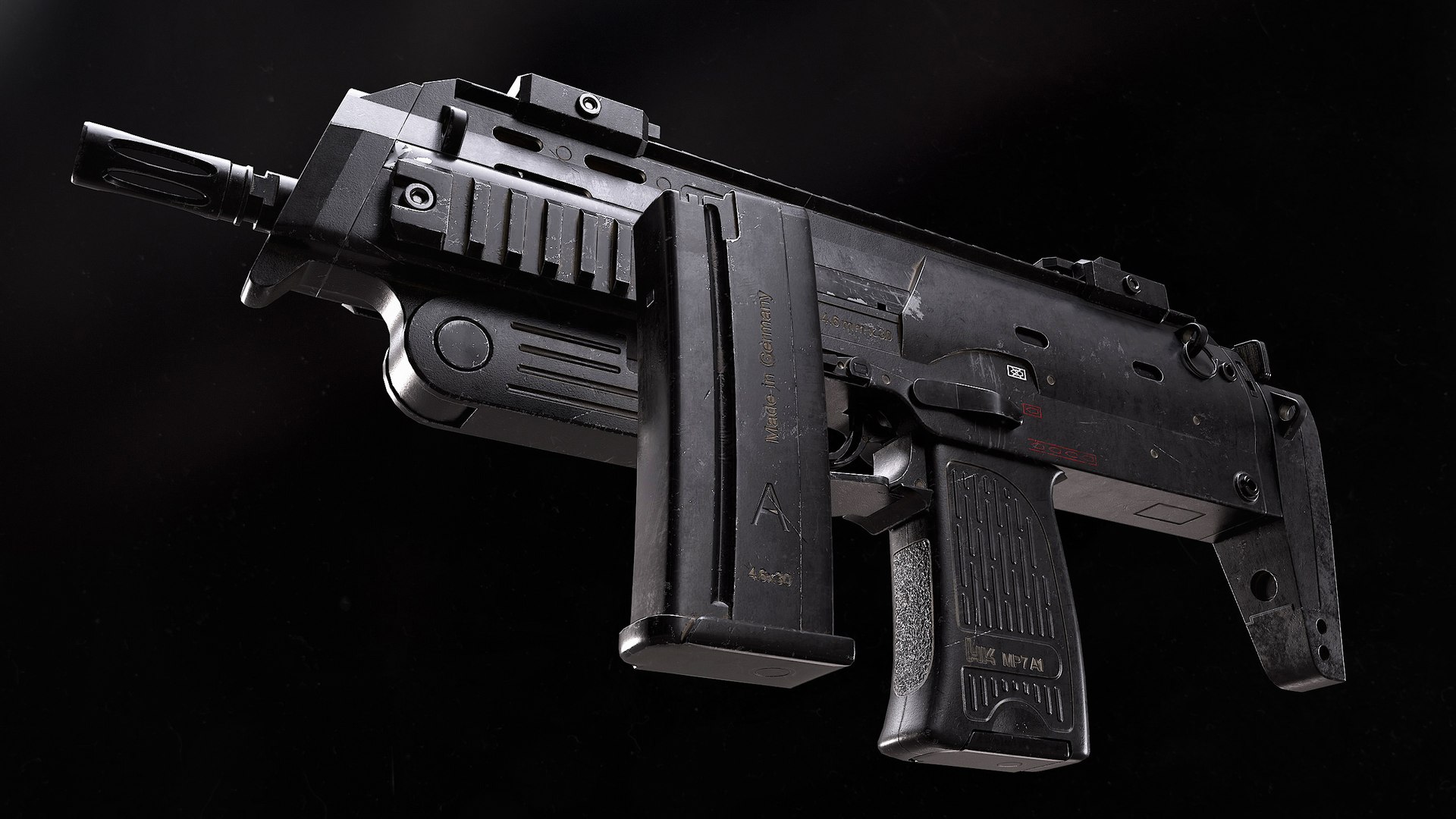 Heckler Koch MP7 A1 3D Model - TurboSquid 2069335