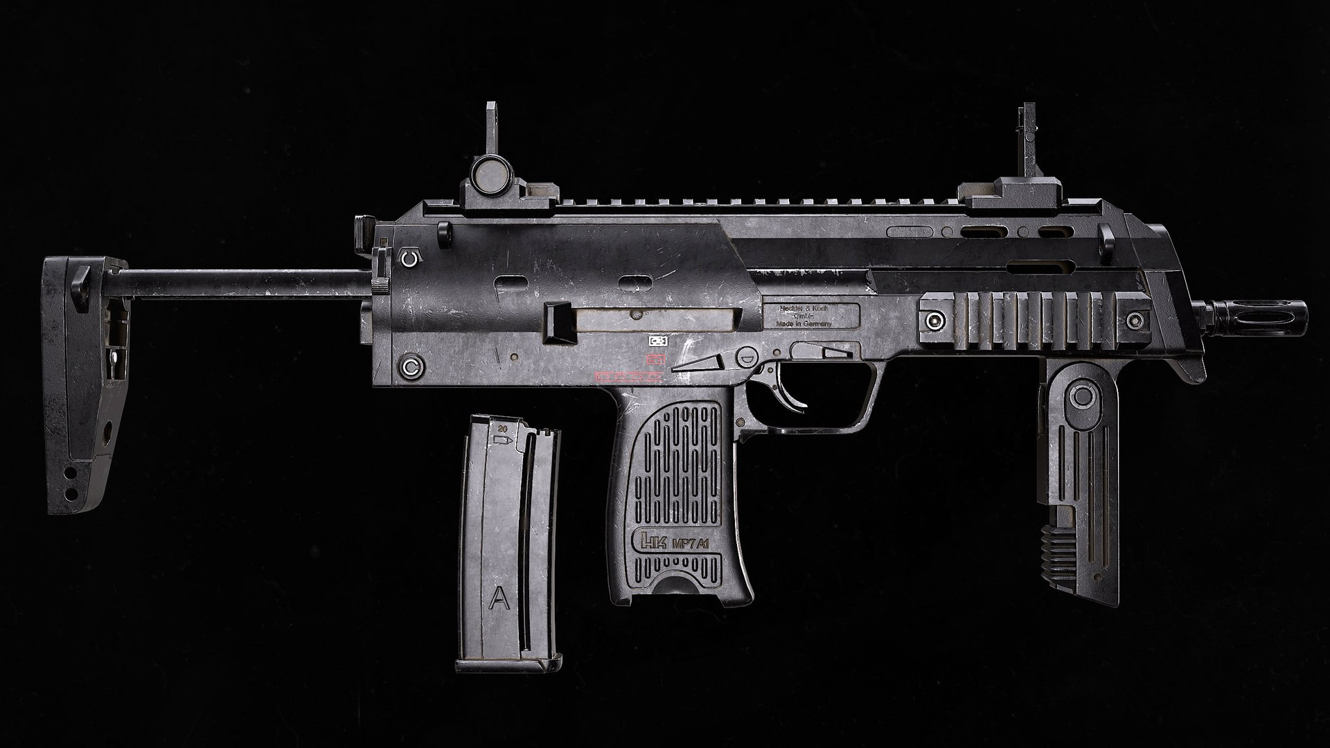 Heckler Koch MP7 A1 3D Model - TurboSquid 2069335