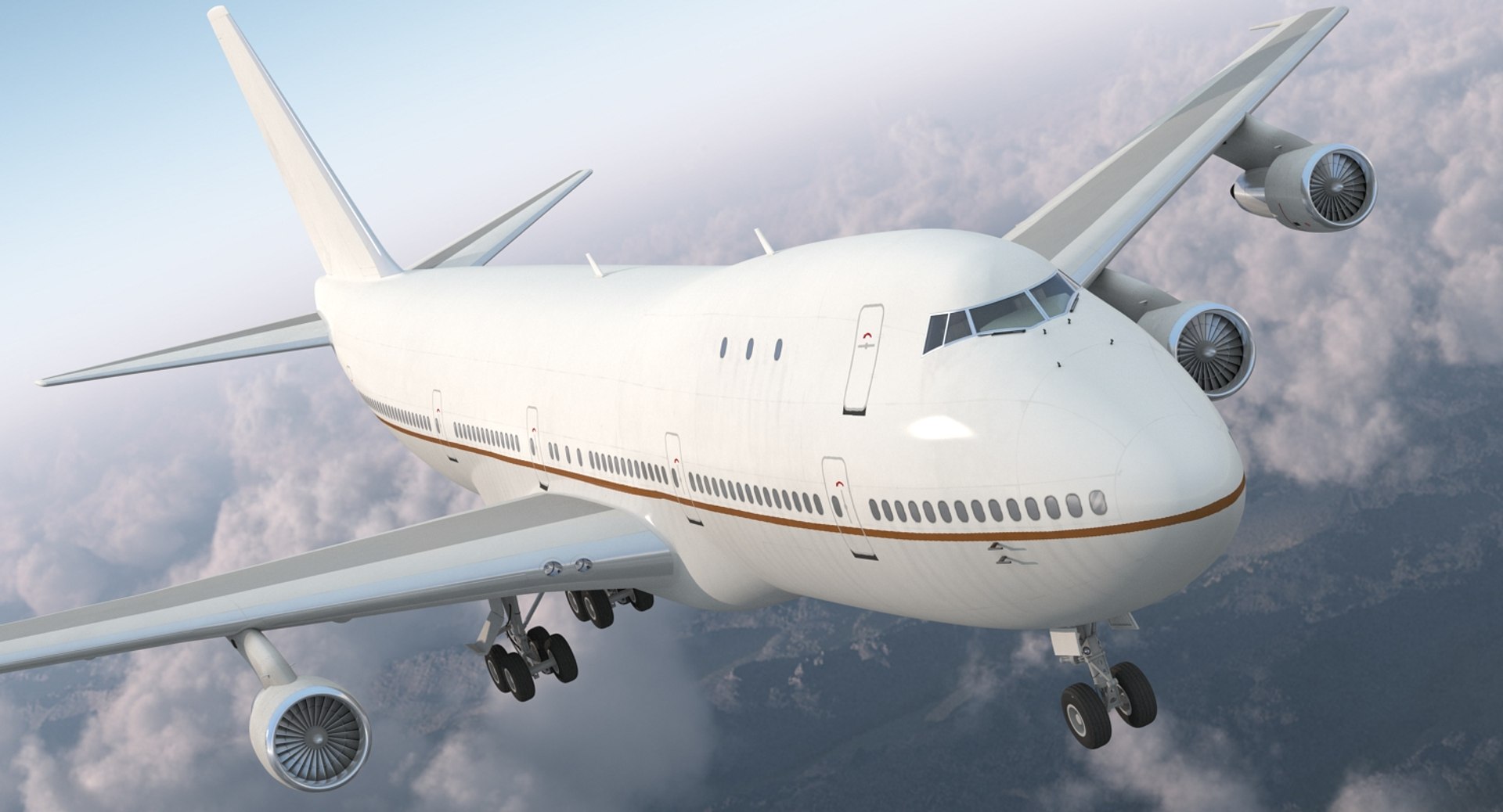 Boeing 747-100b Generic Rigged 3D Model - TurboSquid 1229311