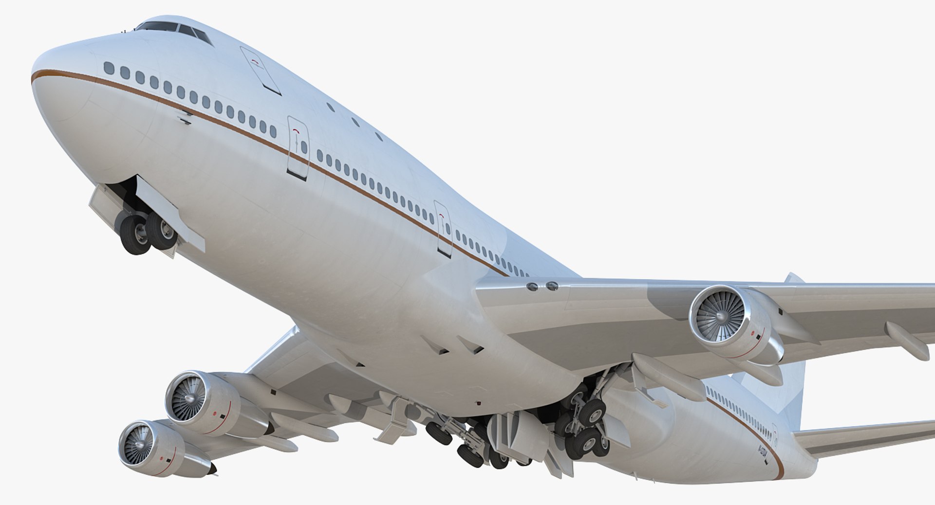 Boeing 747-100b Generic Rigged 3D Model - TurboSquid 1229311