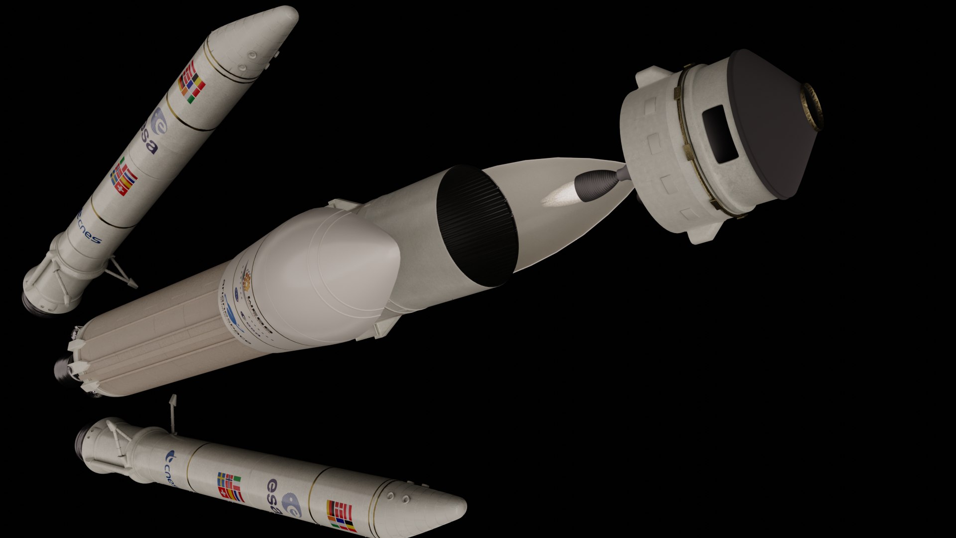 3D Ariane-5 Rocket - TurboSquid 1843013